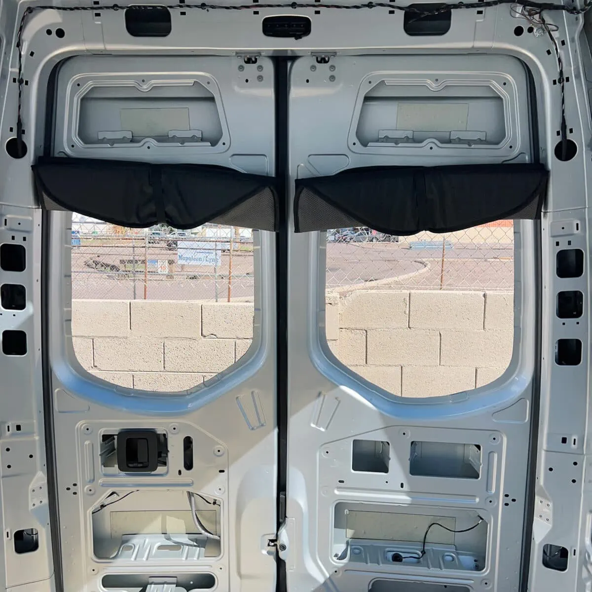 Sprinter Van – Rear Door Window Covers | VannCamp