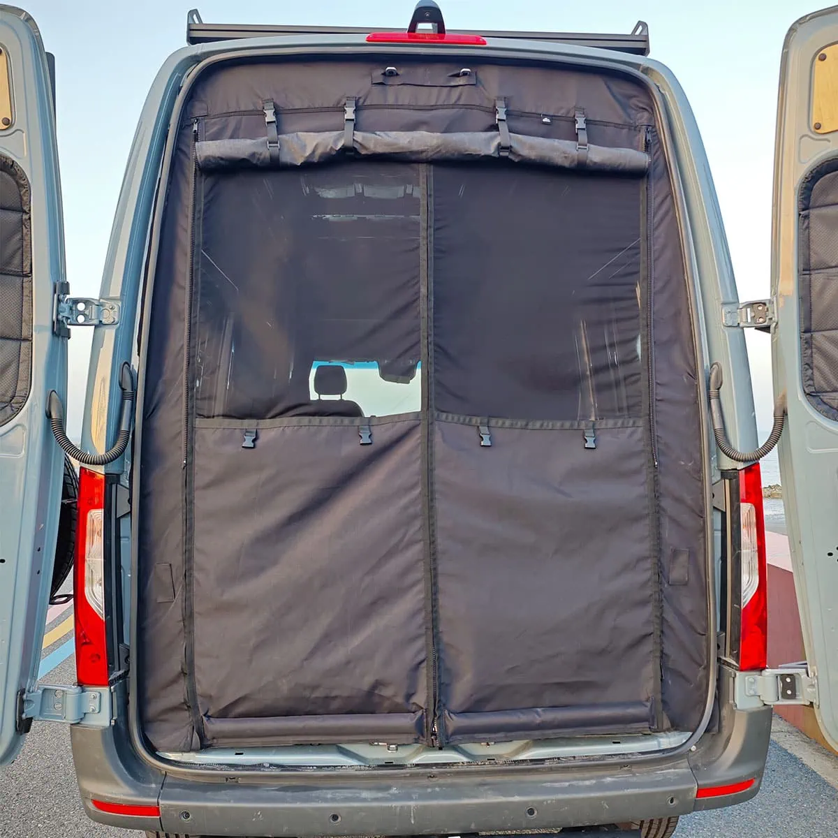 Ford Transit Van Accessories -Rear Door Bug Screen | VannCamp