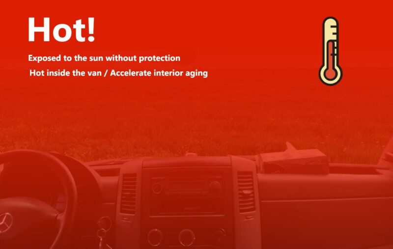 Ford Econoline / E-Series Van – Front Door Window Covers | VannCamp